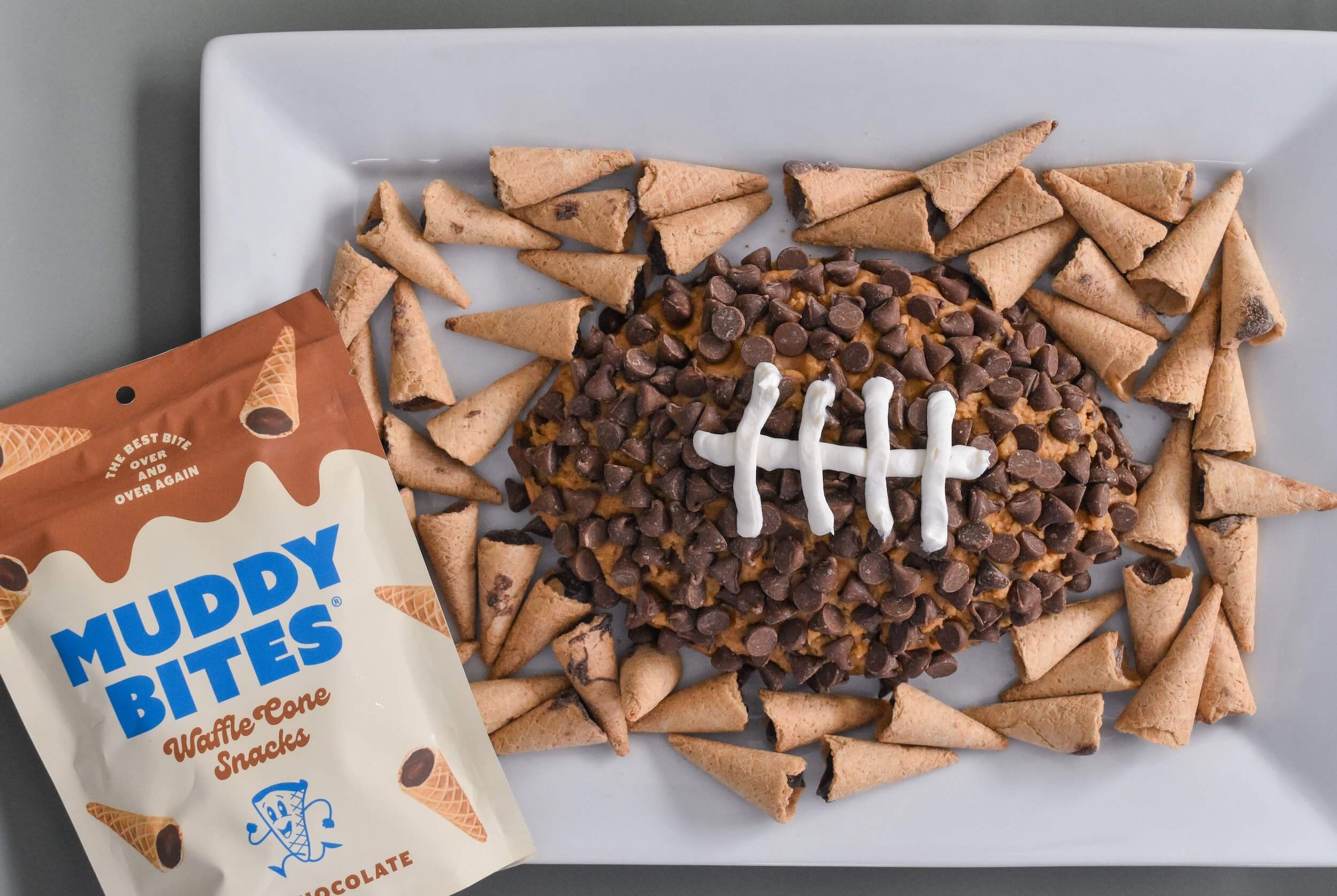 Peanut Butter Football Dip – Muddy Bites