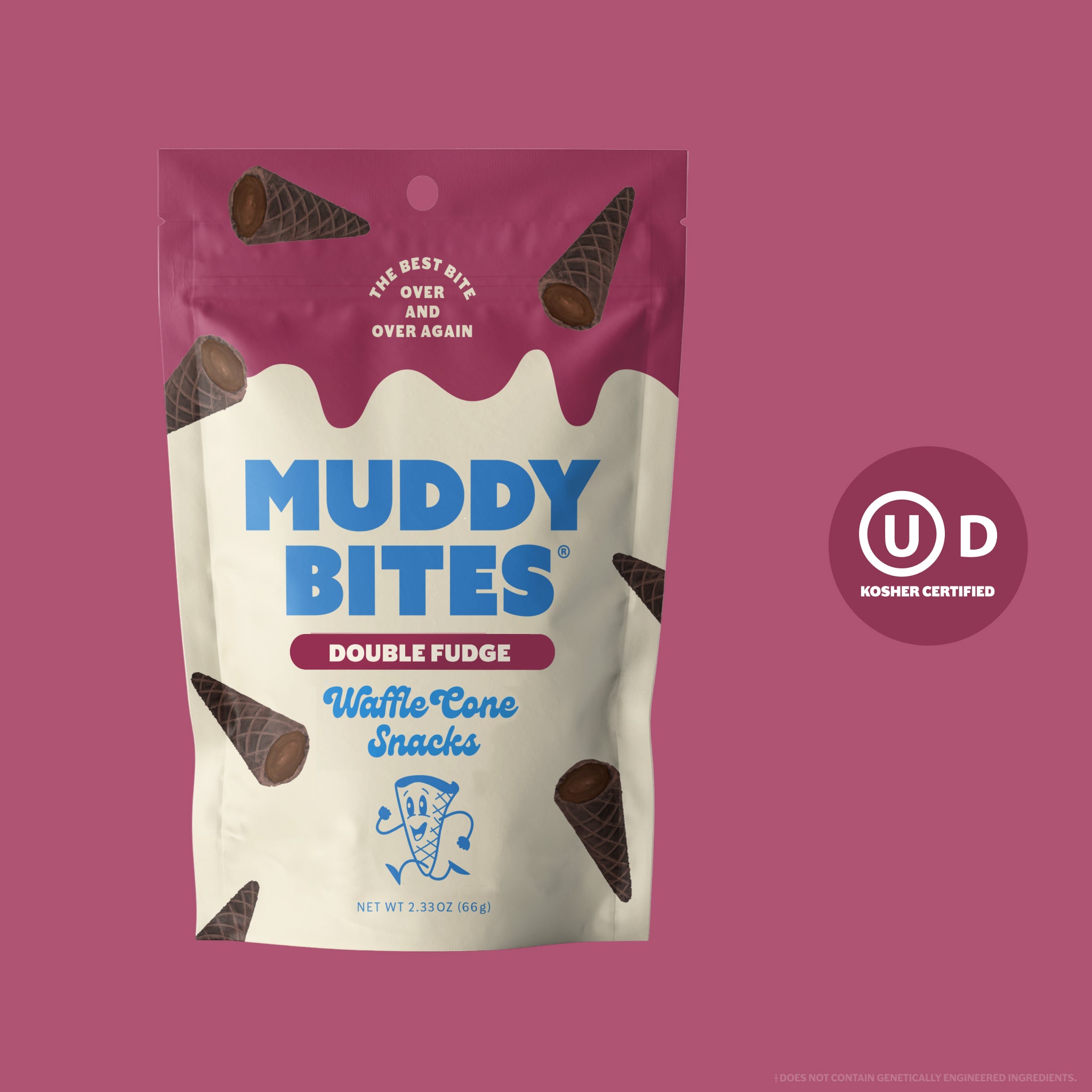 Double Fudge Muddy Bites | Bite-Sized Chocolate-Filled Waffle Cones
